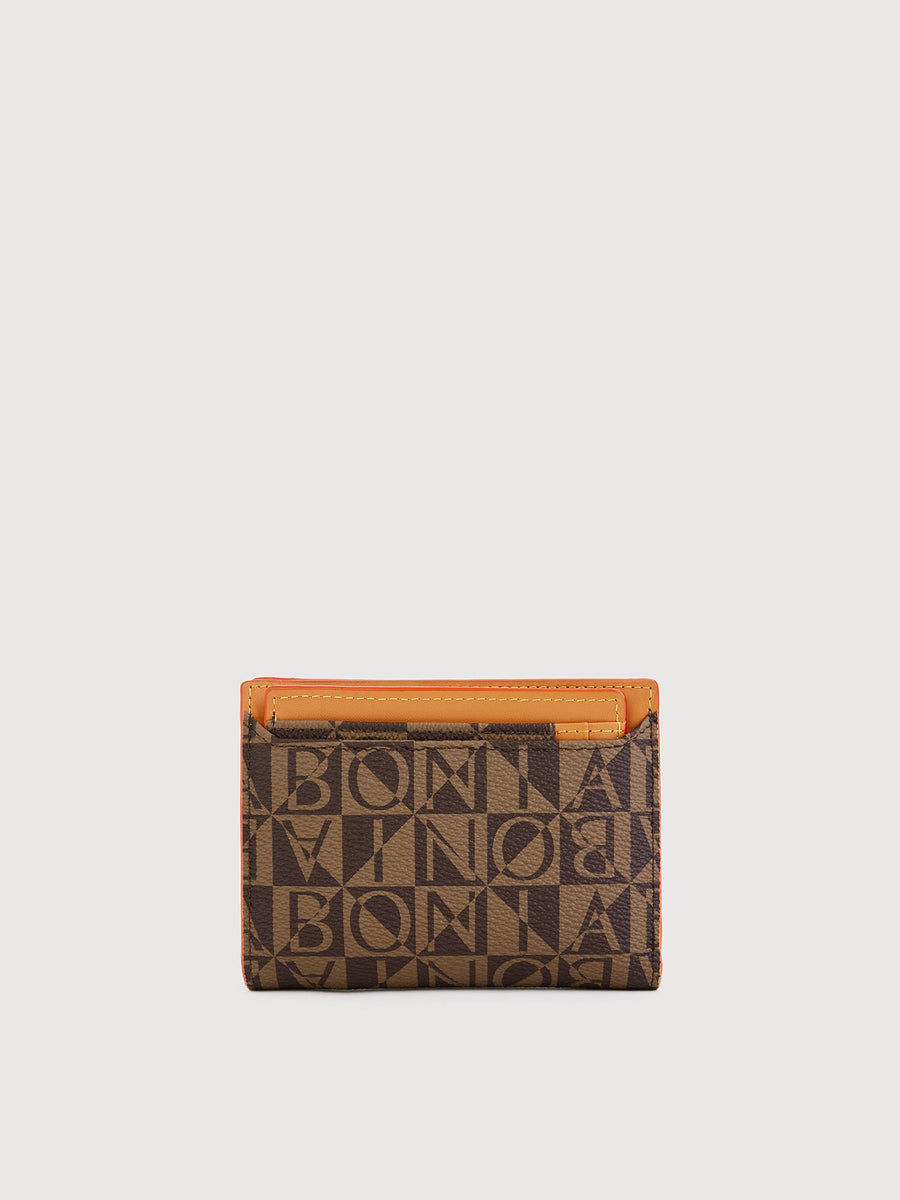Monogram Bifold Wallet with Card Holder – BONIA